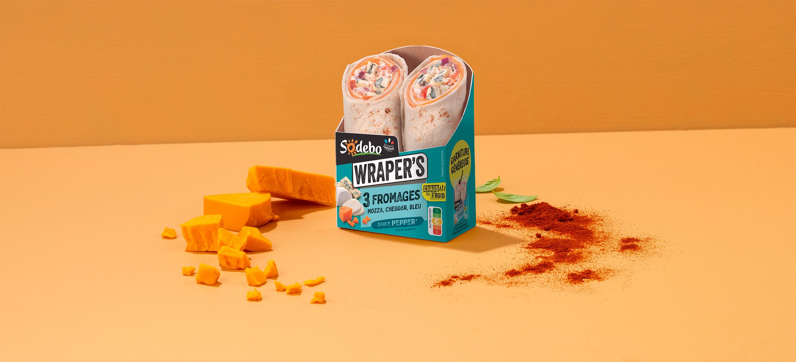 WRAPER'S 3 fromages au rayon frais | Sodebo