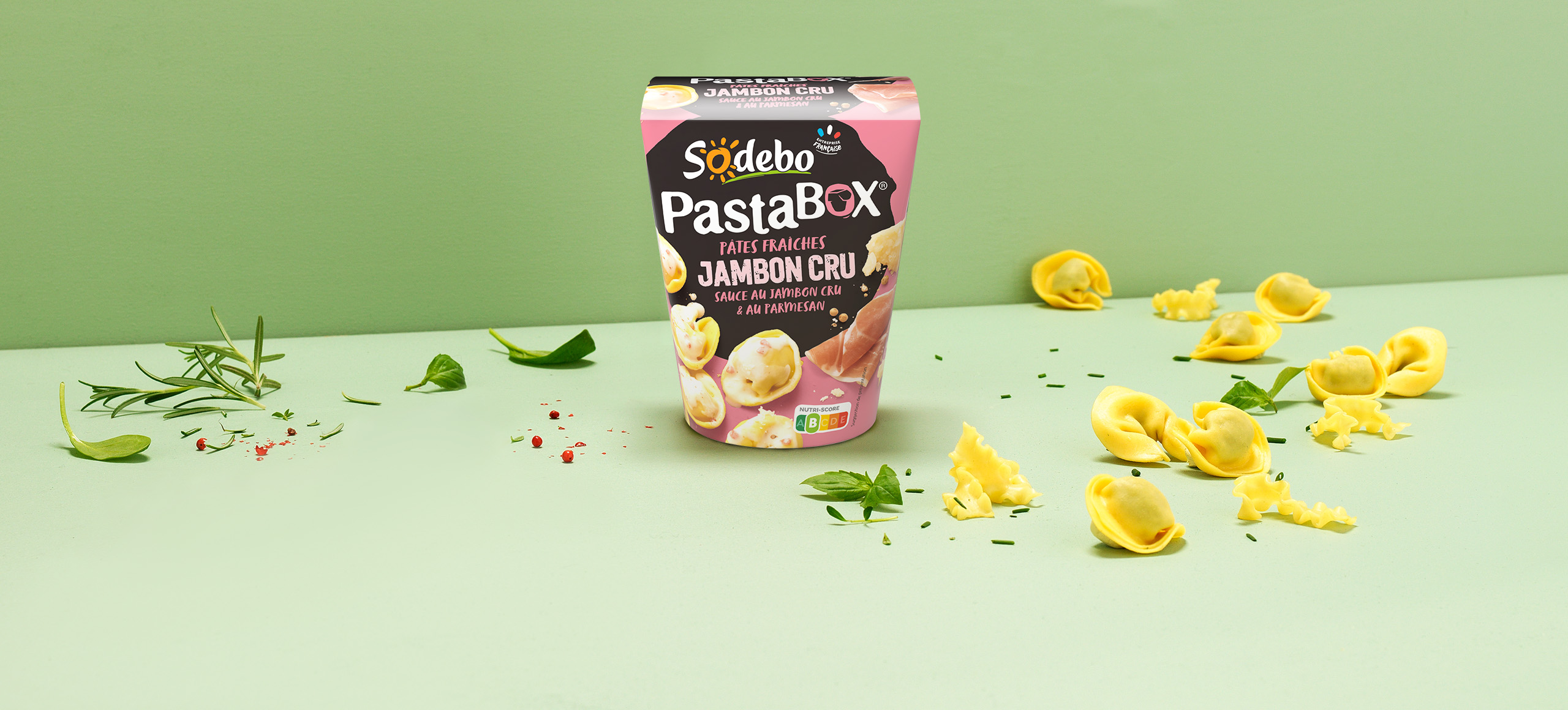 PastaBOX au jambon - Fusilli jambon cru et parmesan à réchauffer au ...