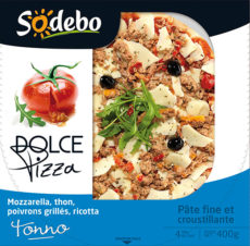 Pizzas Sodebo au rayon frais : pizza Crust, Dolce pizza, l'Ovale ...