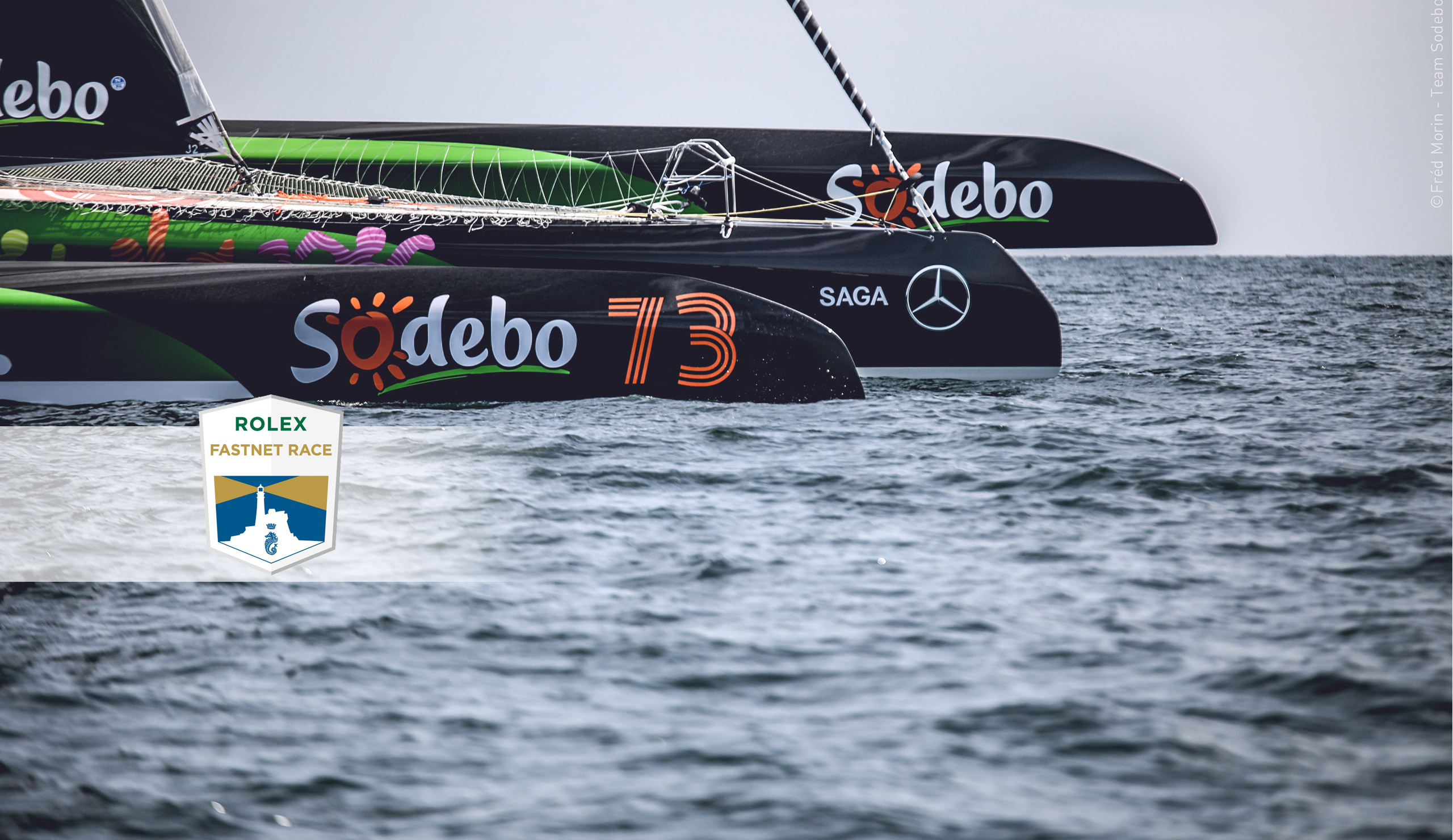 Sodebo Ultim 3 au départ de la Rolex Fastnet Race - Sodebo