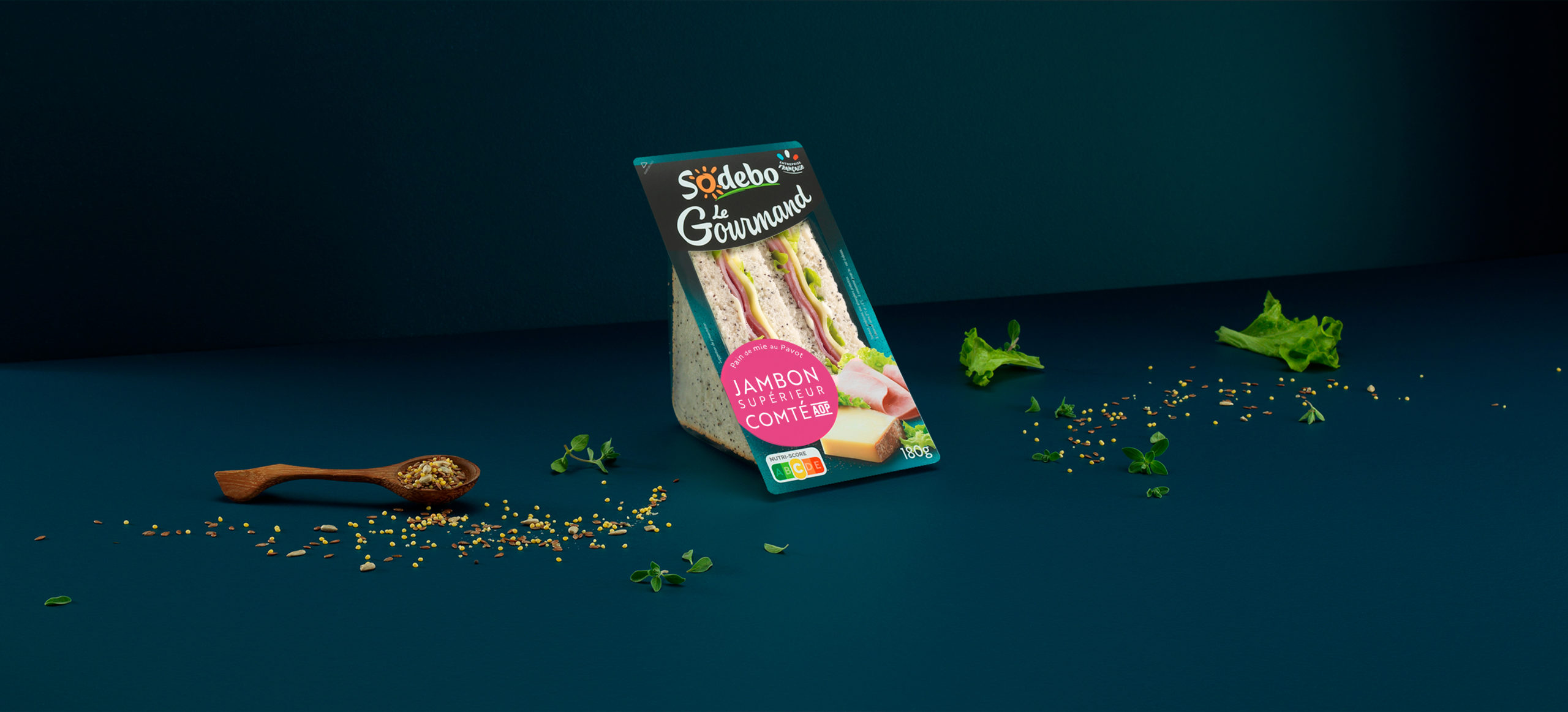 Sandwich au comté - Sandwich Le Gourmand au jambon supérieur et comté ...