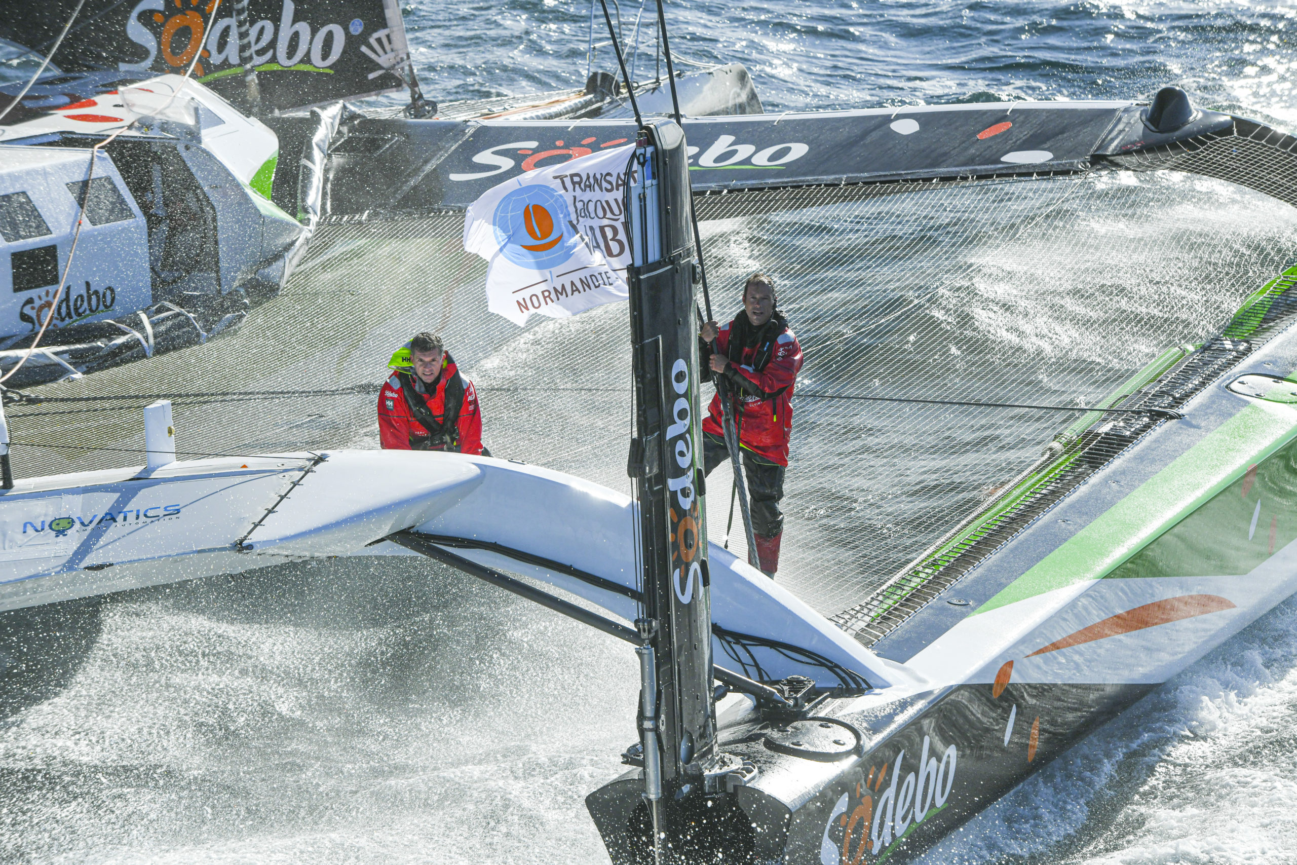 Thomas Coville et Thomas Rouxel fin prêts pour le grand départ - Sodebo