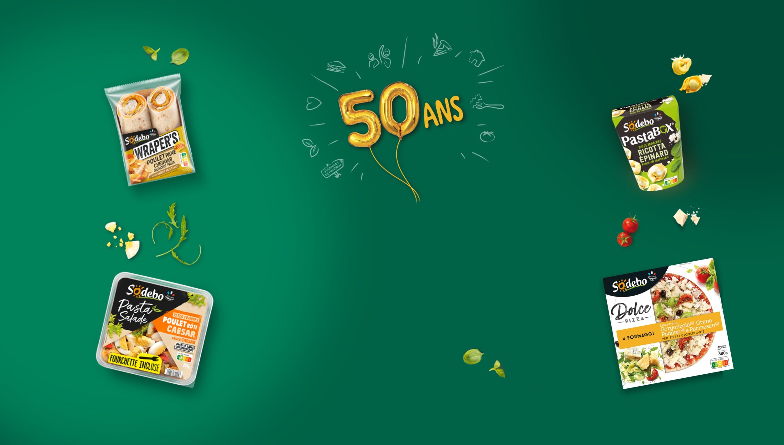 Sodebo, se nourrir de bonheur | Pizzas fraîches, Salades, Sandwiches et ...