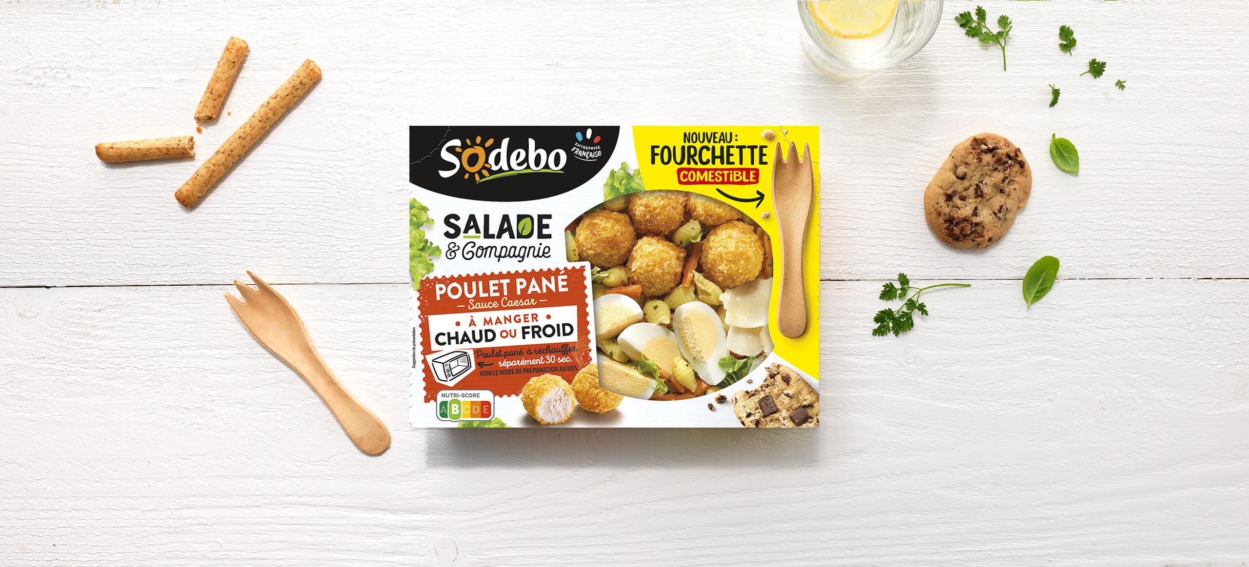 Salade & Compagnie - Poulet Pané au rayon frais | Sodebo