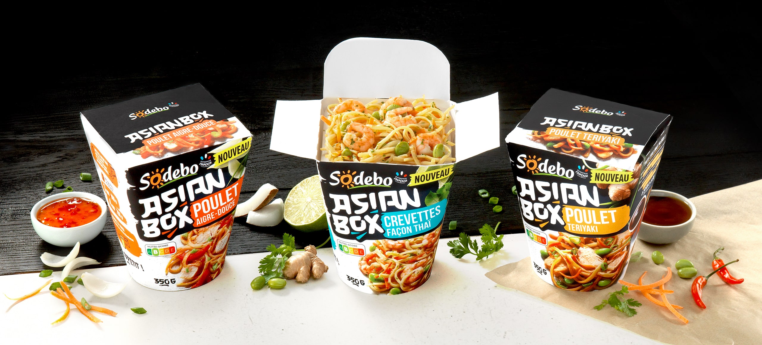 Asian Box au rayon frais - Sodebo